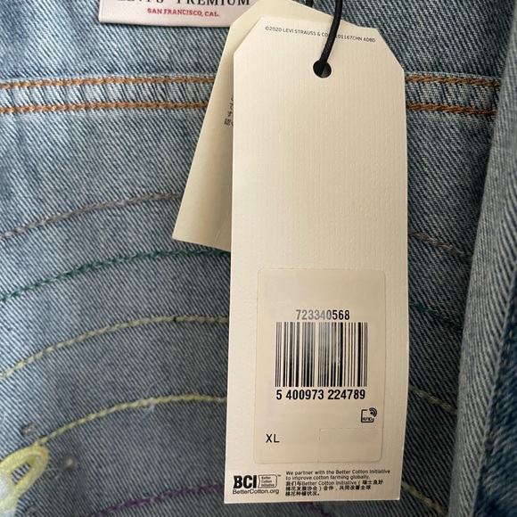 Jackets & Coats | Levis Embroidered Moon Planets Solar System | Poshmark